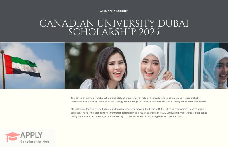 Canadian University Dubai Scholarship 2025 - Apply Scholarships Hub Canadian University Dubai Scholarship 2025 - Apply Scholarships Hub